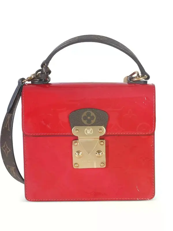 LOUIS VUITTON 2019 Spring Street Monogram Vernis Tote Bag - Red