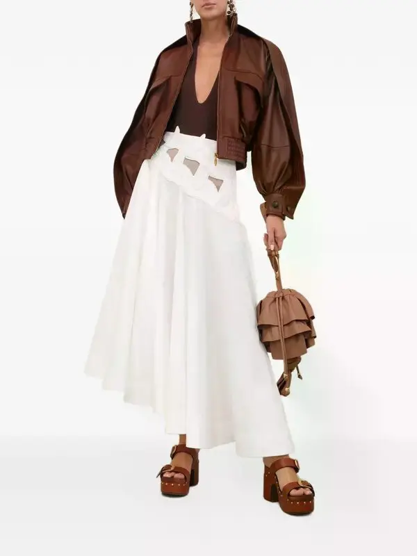 Zimmermann Luna Cut-out Skirt - White