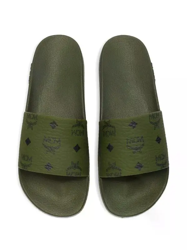 Mcm Monogram Print Slides