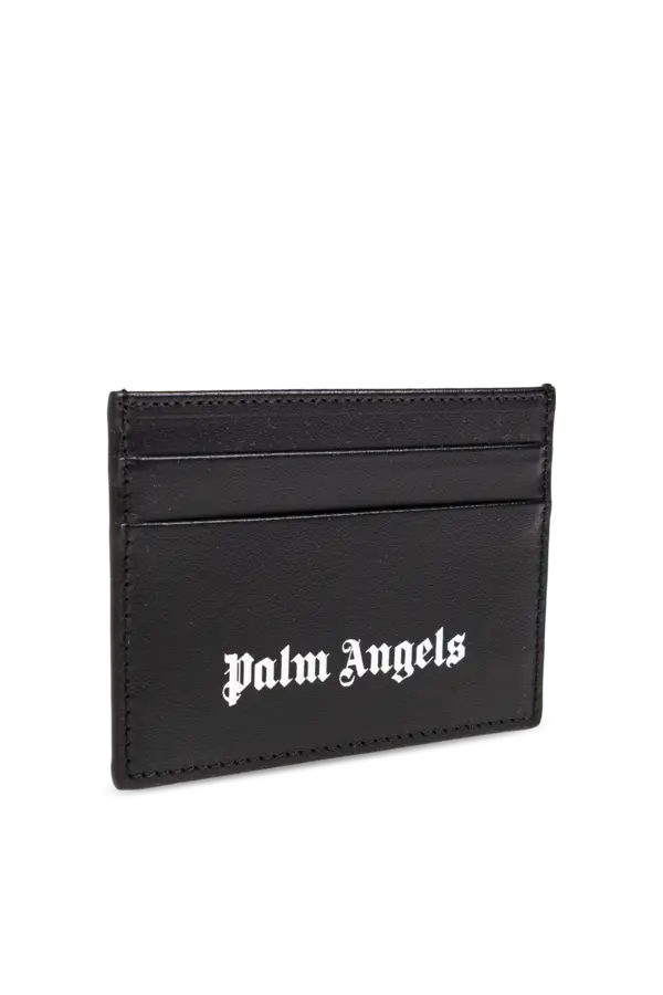 Palm Angels Leather Cardholder With Logo