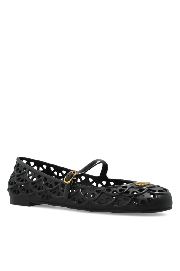 Valentino Garavani Rubber Ballerinas With Strap