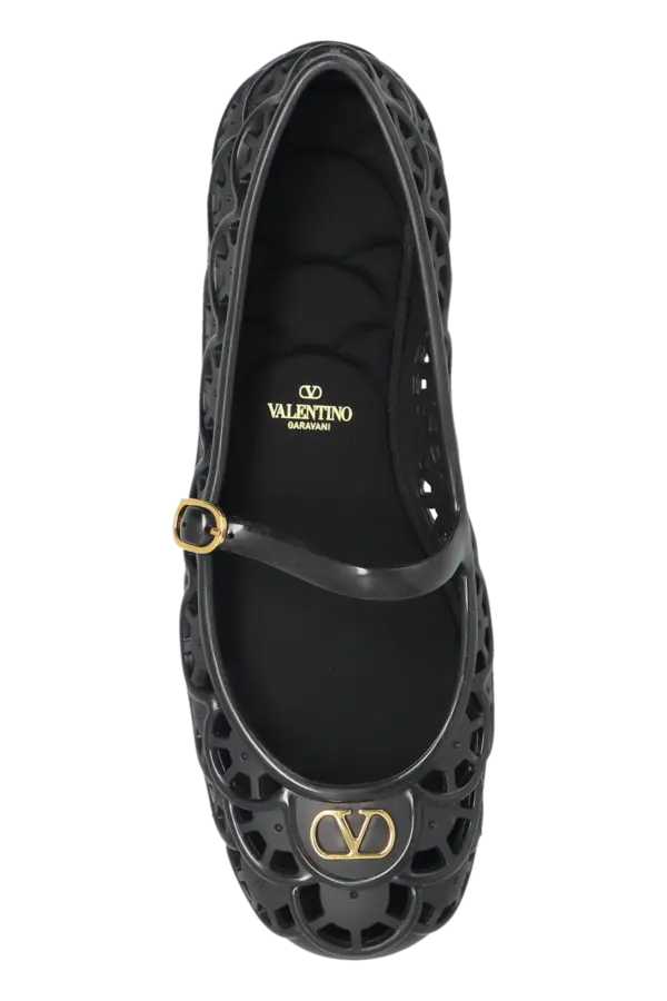 Valentino Garavani Rubber Ballerinas With Strap