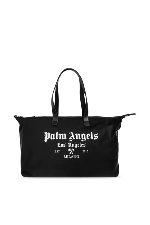 Palm Angels Logo Shopper Bag - Black