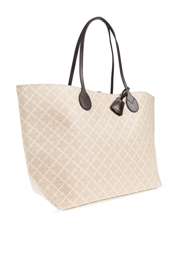 BY MALENE BIRGER Abi Shopper Bag With Patterned Exterior - Beige