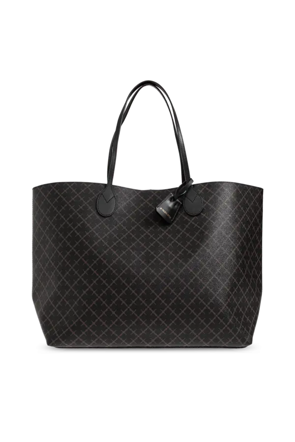 BY MALENE BIRGER Abi Monogrammed Shopper Bag - Black