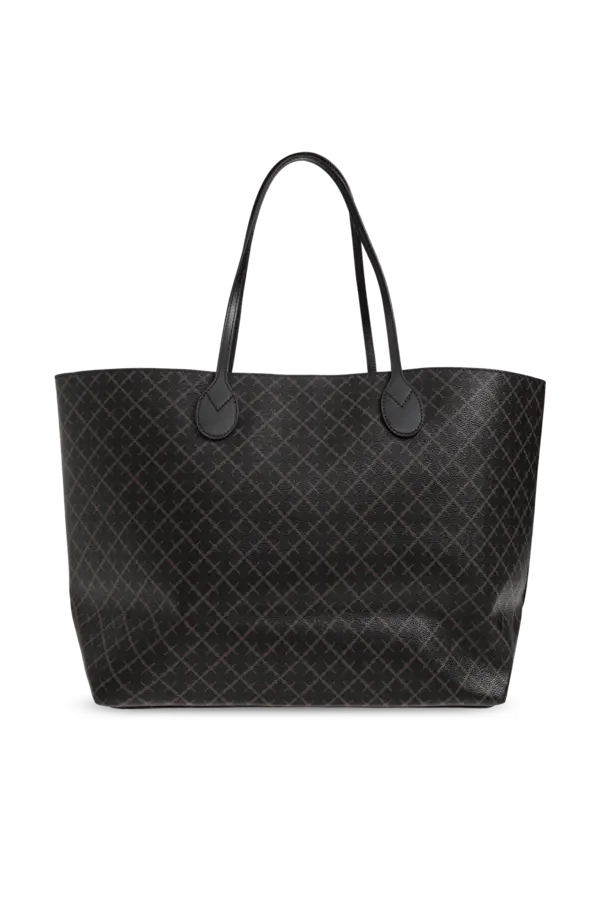 BY MALENE BIRGER Abi Monogrammed Shopper Bag - Black