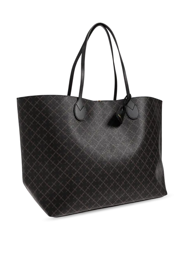 BY MALENE BIRGER Abi Monogrammed Shopper Bag - Black