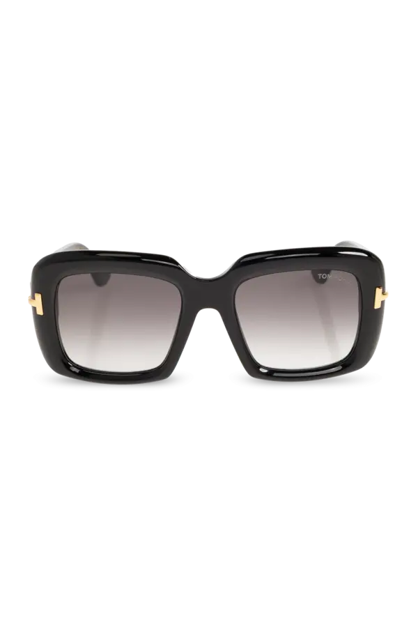 TOM FORD Oversized Square Frame Sunglasses - Black