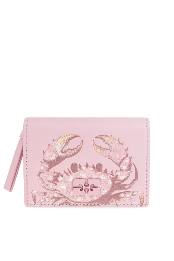 GANNI Wallet With Print - Pink