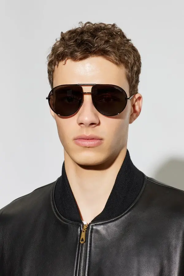TOM FORD Aviator Sunglasses With Double Bridge