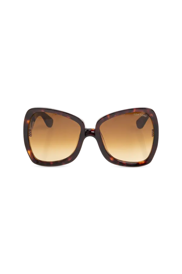 TOM FORD Oversized Square Frame Sunglasses - Brown