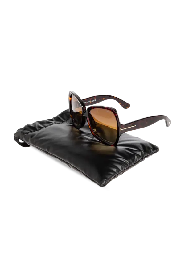 TOM FORD Oversized Square Frame Sunglasses - Brown