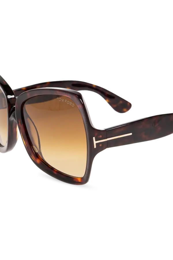 TOM FORD Oversized Square Frame Sunglasses - Brown