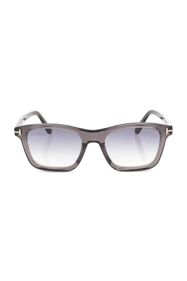 TOM FORD Rectangle Full Rim Acetate Sunglasses - Grey