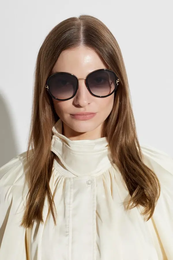 TOM FORD Round Frame Sunglasses