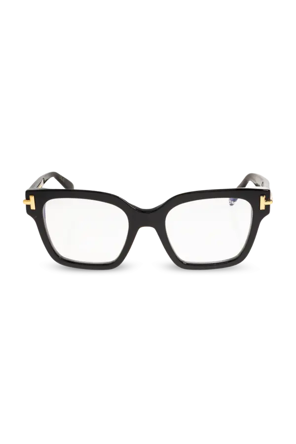 TOM FORD Rectangular Prescription Glasses - Black