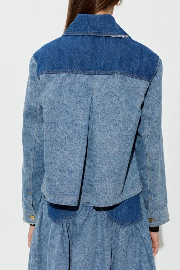 GANNI Denim Jacket With Vintage Effect