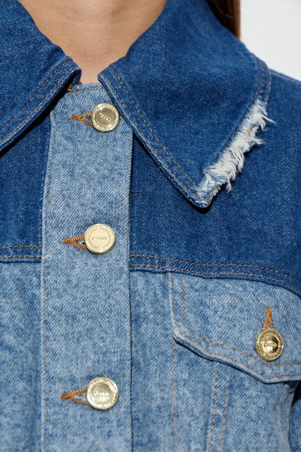 GANNI Denim Jacket With Vintage Effect