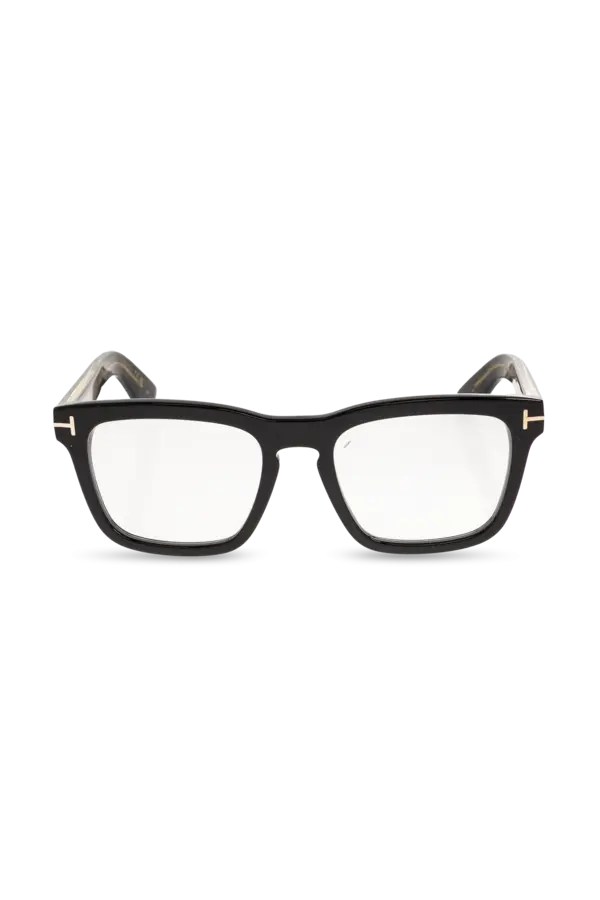 TOM FORD Full Rim Rectangle Eyeglasses - Black