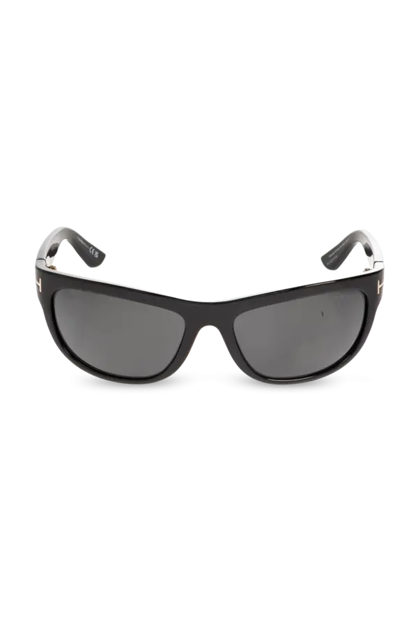 TOM FORD Rectangular Full Rim Sunglasses - Black