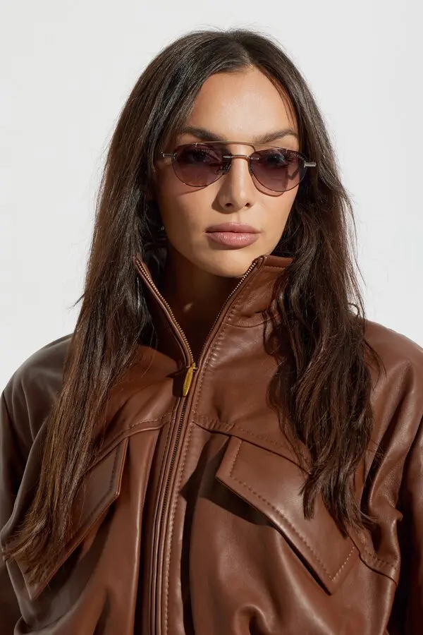 TOM FORD Aviator Sunglasses With Tone Frames