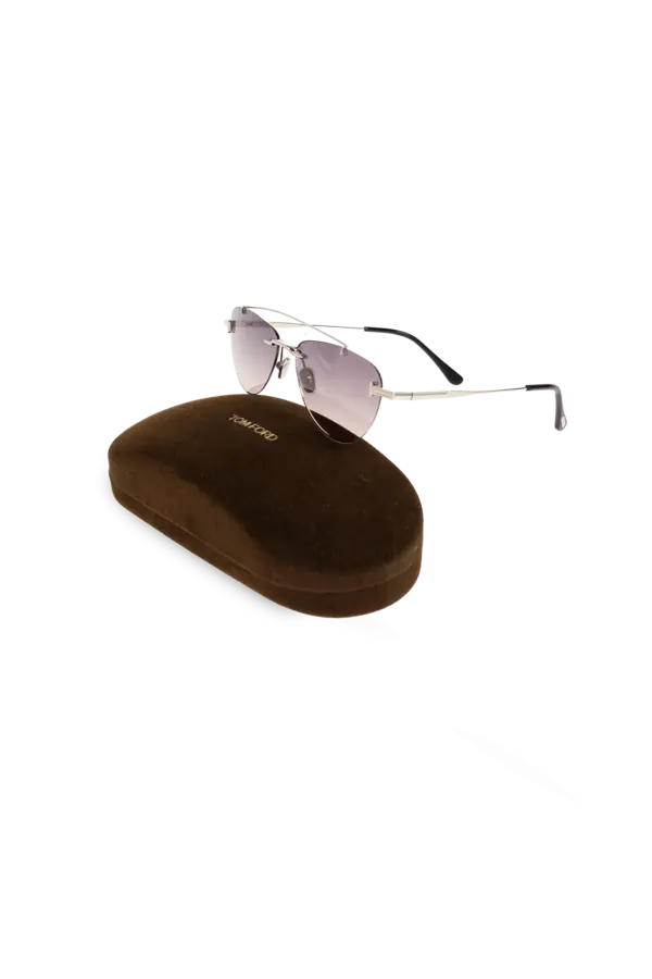 TOM FORD Aviator Sunglasses With Tone Frames