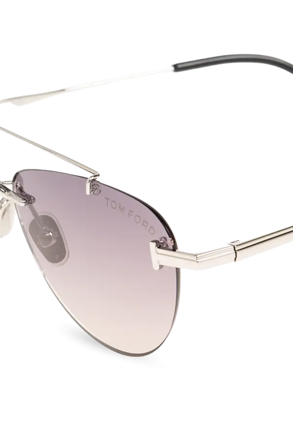 TOM FORD Aviator Sunglasses With Tone Frames