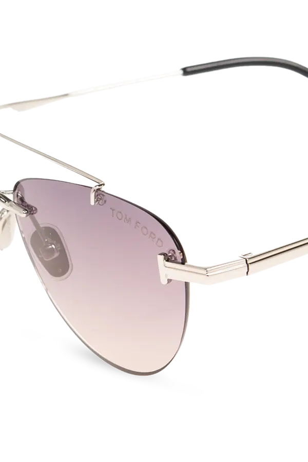 TOM FORD Aviator Sunglasses With Tone Frames