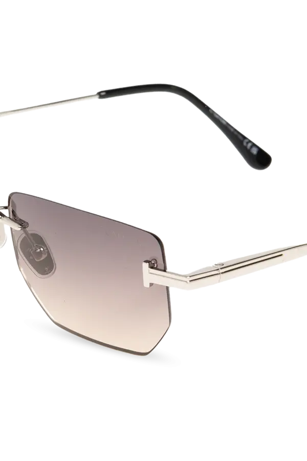 TOM FORD Rimless Geometric Sunglasses