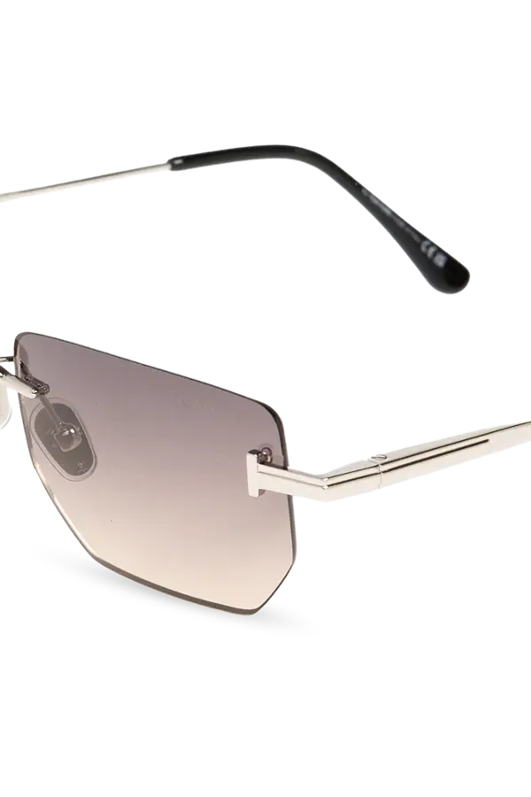 TOM FORD Rimless Geometric Sunglasses