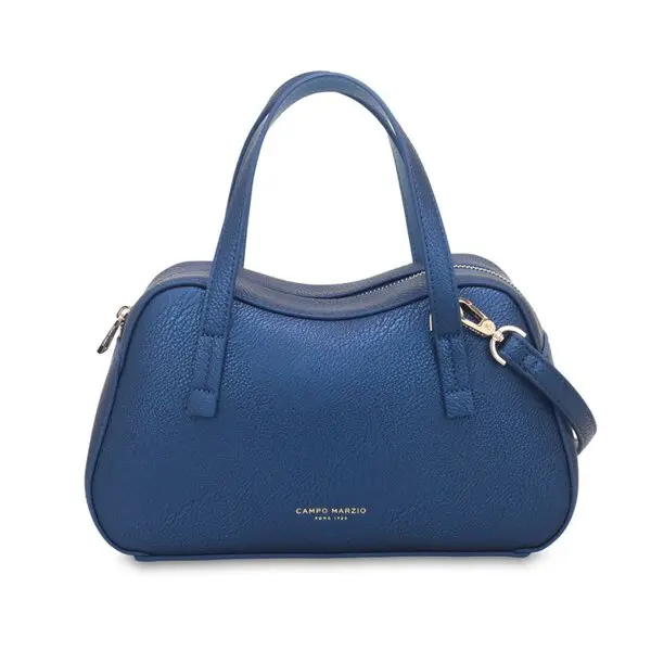 CAMPO MARZIO ROMA 1933 Brooke Bowling Bag Metallic Dark Denim - Blue