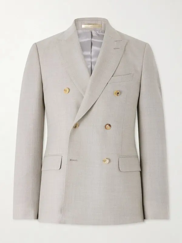 Mr P. Wool-hopsack Suit Jacket