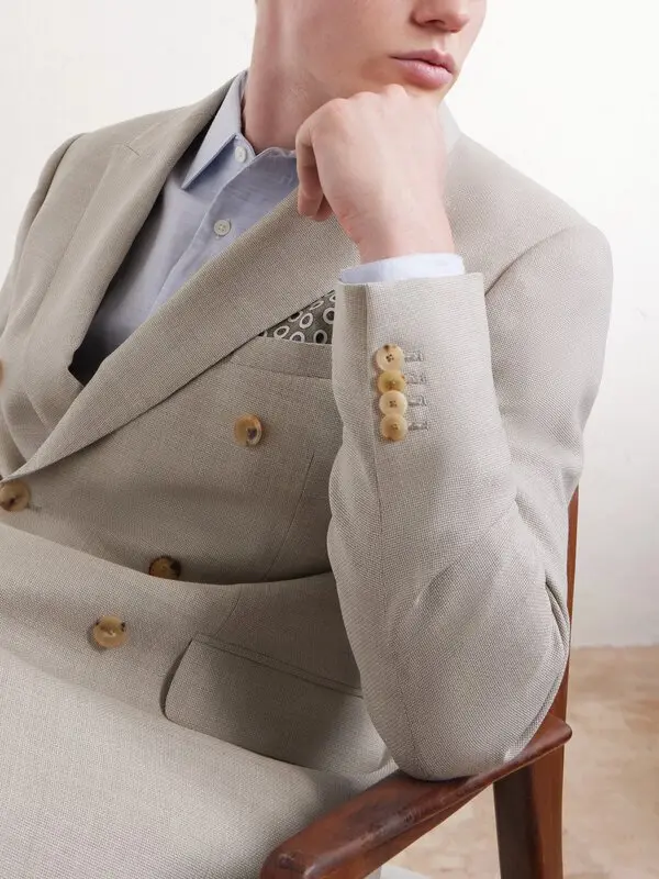 Mr P. Wool-hopsack Suit Jacket
