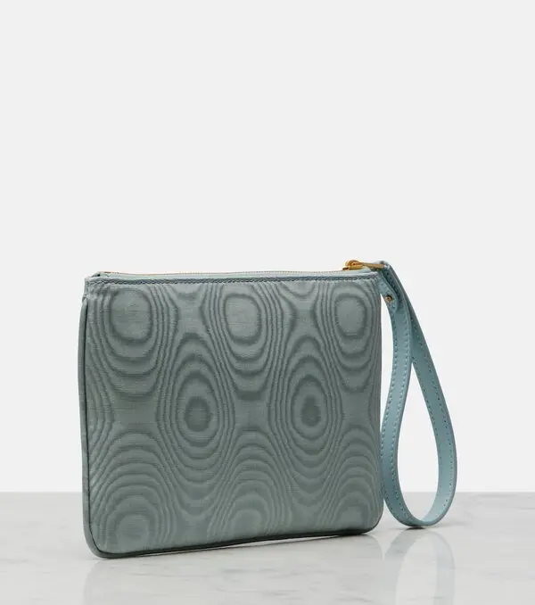 Valentino Garavani Vlogo Signature Embellished Pouch - Blue