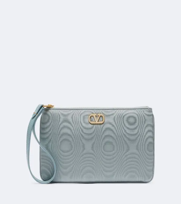 Valentino Garavani Vlogo Signature Pouch - Blue