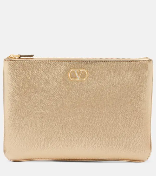 Valentino Garavani Vlogo Signature Pouch - Gold