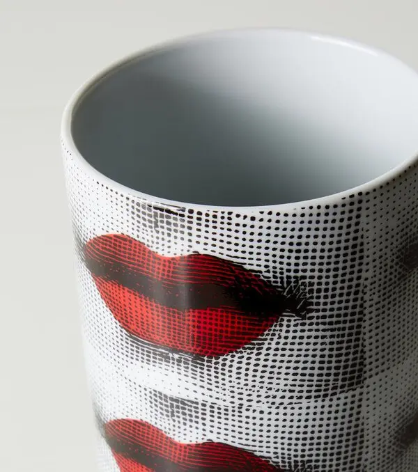 FORNASETTI Bocche Small Porcelain Vase