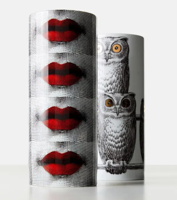 FORNASETTI Bocche Small Porcelain Vase
