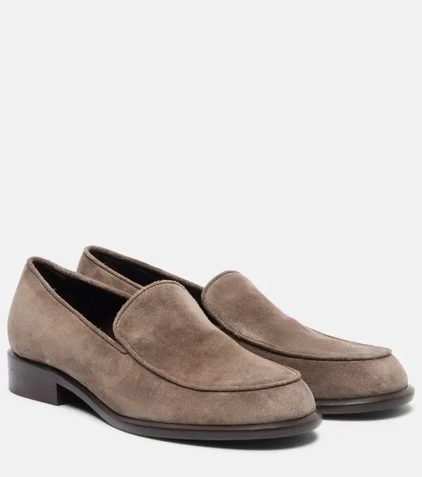 Khaite Miles Suede Loafers - Brown