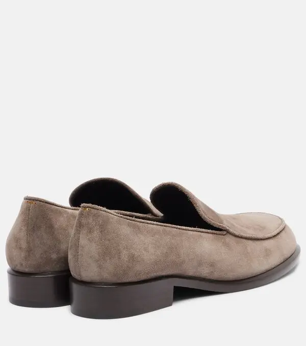 Khaite Miles Suede Loafers - Brown