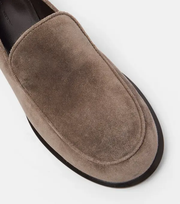 Khaite Miles Suede Loafers - Brown