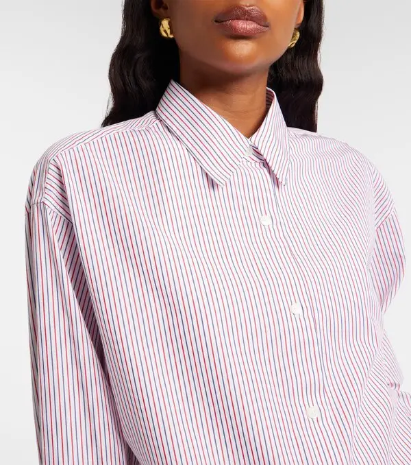 NILI LOTAN Yorke Striped Cotton Shirt