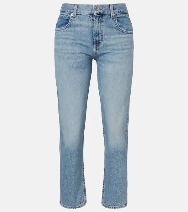 NILI LOTAN Lorimer Straight Jeans - Blue