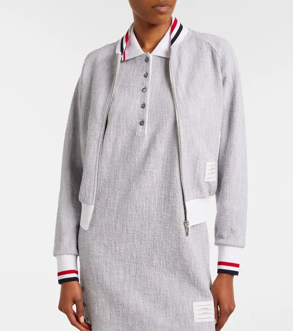 Thom Browne Cotton-blend Bomber Jacket