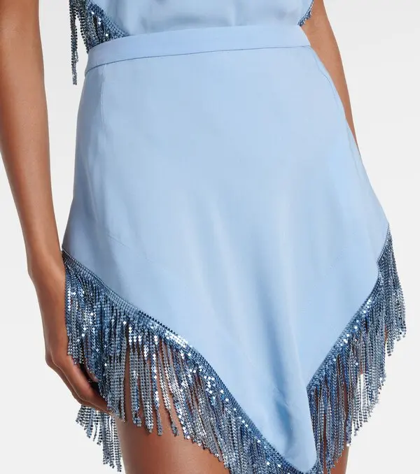 Rabanne Chainmail Crêpe Miniskirt