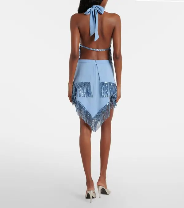 Rabanne Chainmail Crêpe Miniskirt