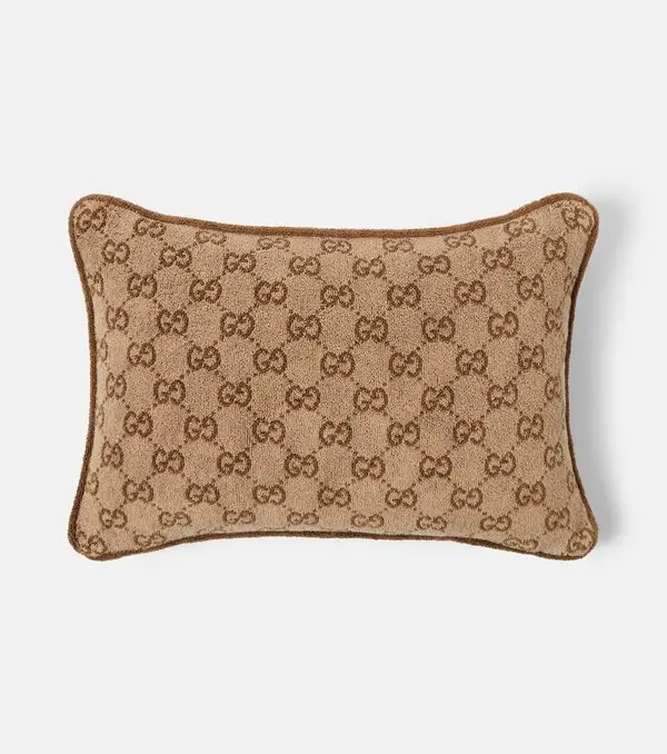 Gucci Gg Cotton Cushion - Beige
