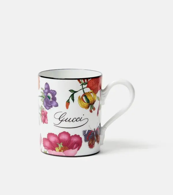 Gucci Flora Porcelain Mug - White