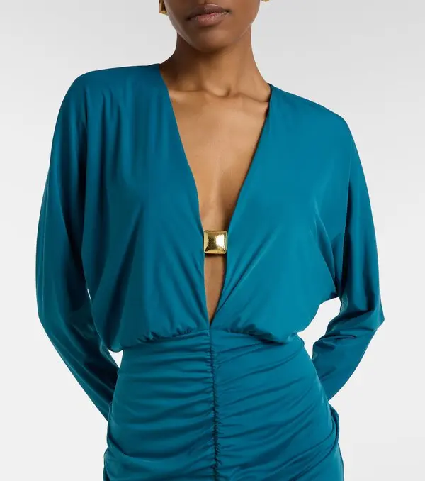 VIX PAULA HERMANNY Ruched Mini Dress