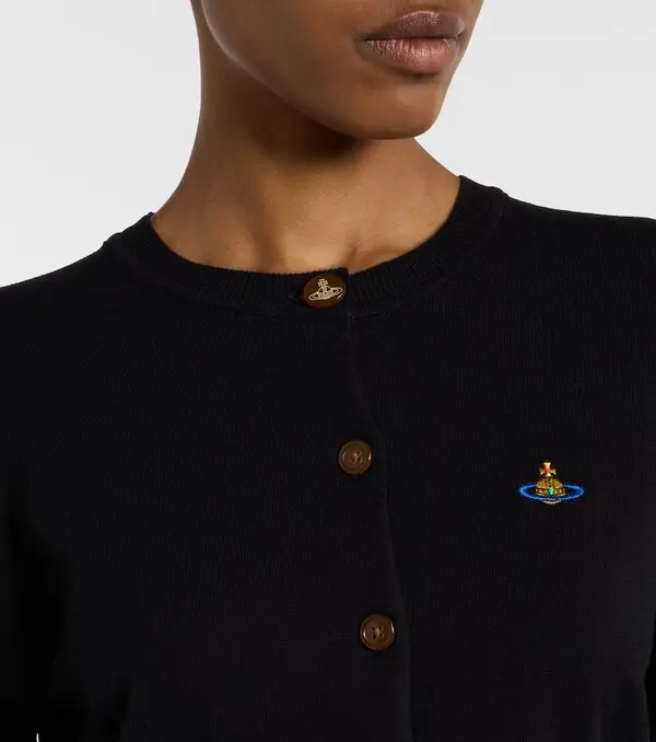 VIVIENNE WESTWOOD Bea Cotton And Cashmere Cardigan - Black